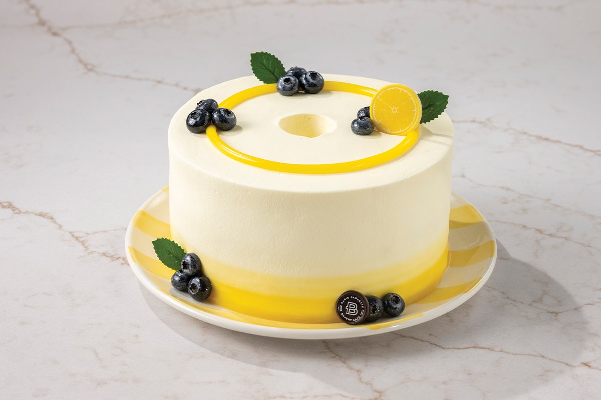Lemon Blueberry Chiffon Cake